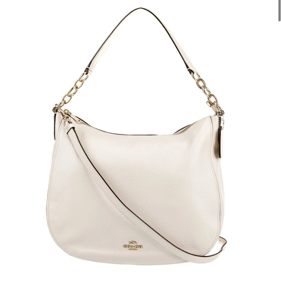 Coach | Bags | Authentic Coach White Leather Shoulder Bag | Poshmark